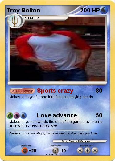 Pokémon Troy Bolton 1 1 - Sports crazy - My Pokemon Card