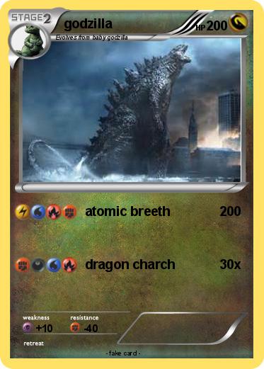 Pokémon godzilla 2620 2620 - atomic breeth - My Pokemon Card