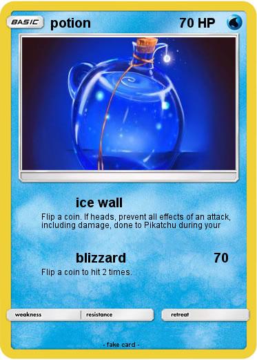 Pokémon potion 70 70 - ice wall - My Pokemon Card