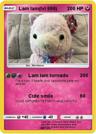 Pokémon Lam lam lvl 999 999 - Lam lam tornado - My Pokemon Card