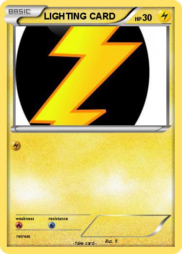 Pokémon LIGHTING CARD - Mi carta pokémon