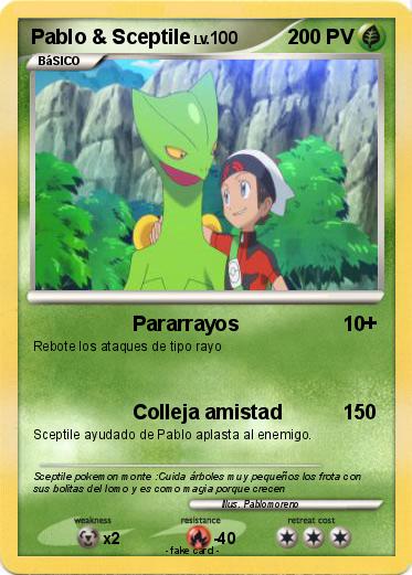 Pokémon Pablo Sceptile - Pararrayos - Mi carta pokémon