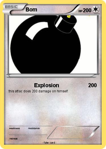 Pokémon Bom 56 56 - Explosion - My Pokemon Card