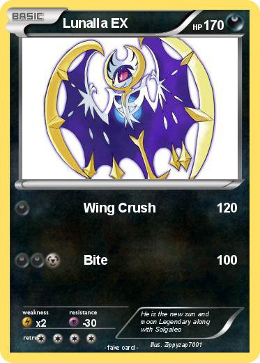 Pokémon Lunalla EX - Wing Crush - My Pokemon Card
