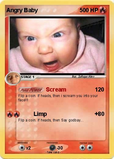Pokémon Angry Baby 110 110 - Scream - My Pokemon Card