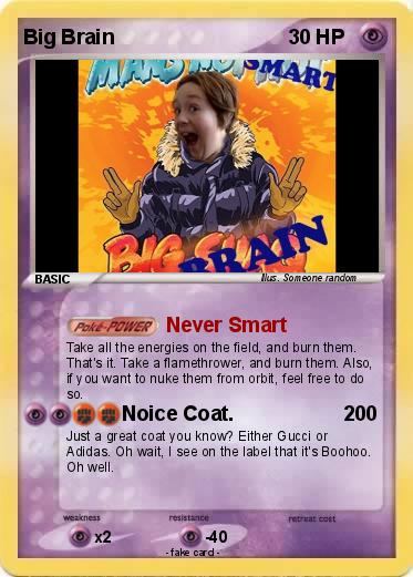 Pokémon Big Brain 33 33 - Never Smart - My Pokemon Card