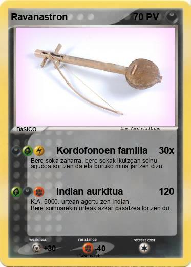 Pokémon Ravanastron 5 5 - Kordofonoen familia - Mi carta pokémon