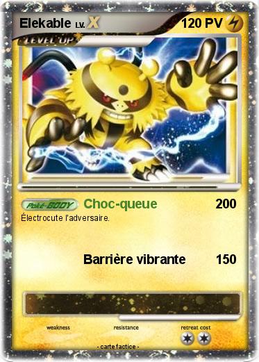 Pokémon Elekable 218 218 - Choc-queue - Ma carte Pokémon