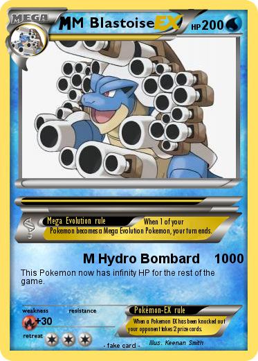 Pokémon M Blastoise 253 253 - M Hydro Bombard 1000 - My Pokemon Card