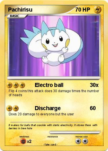 Pokémon Pachirisu 261 261 - Electro ball - My Pokemon Card