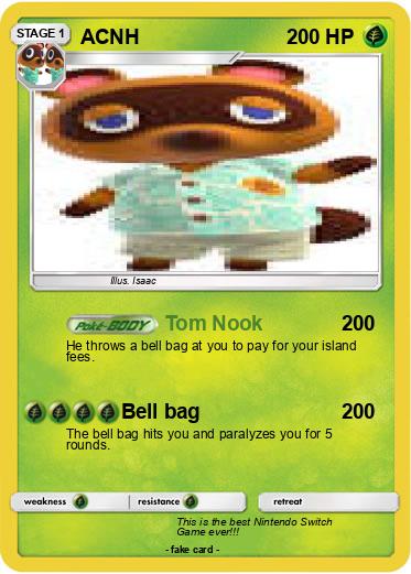 Pokémon ACNH - Tom Nook - My Pokemon Card