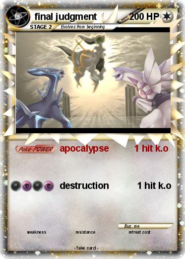 Pokémon final judgment - apocalypse 1 hit k.o - My Pokemon Card