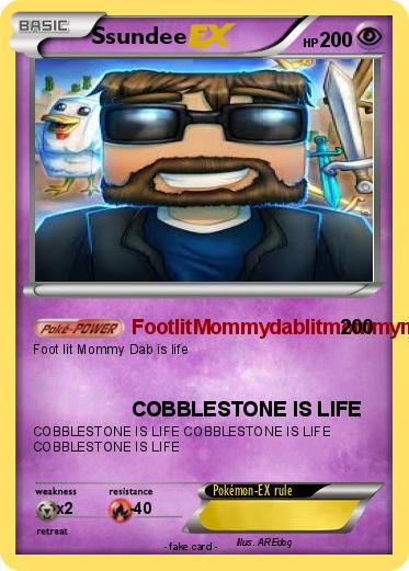 Pokémon Ssundee 206 206 - FootlitMommydablitmommymommy - My Pokemon Card