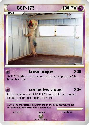 Pokémon SCP 173 52 52 - brise nuque - Ma carte Pokémon