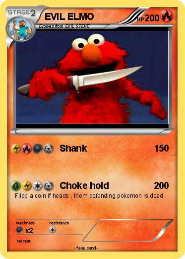 Pokémon EVIL ELMO 163 163 - Shank - My Pokemon Card