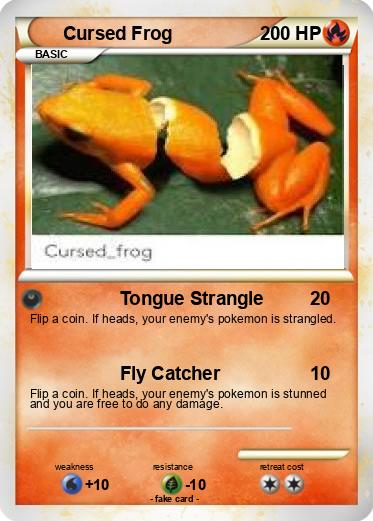 Pokémon Cursed Frog - Tongue Strangle - My Pokemon Card