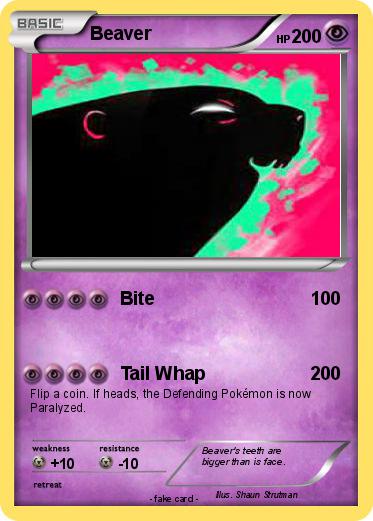 Pokémon Beaver 93 93 - Bite - My Pokemon Card