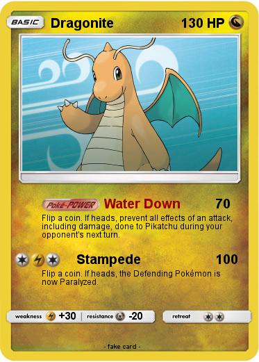 Pokémon Dragonite 1188 1188 - Water Down - My Pokemon Card