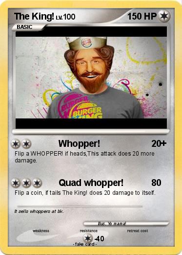 Pokémon The King 117 117 - Whopper! - My Pokemon Card