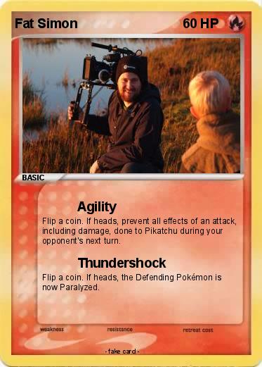 Pokémon Fat Simon - Agility - My Pokemon Card