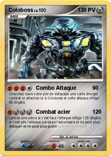 Pokémon Coloboss - Combo Attaque - Ma carte Pokémon
