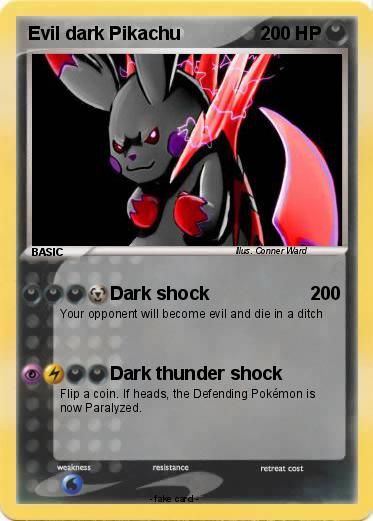 Pokémon Evil dark Pikachu 4 4 - Dark shock - My Pokemon Card