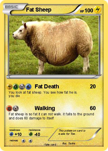Pokémon Fat Sheep 1 1 - Fat Death - My Pokemon Card