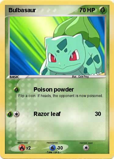 Pokémon Bulbasaur 1231 1231 - Poison powder - My Pokemon Card