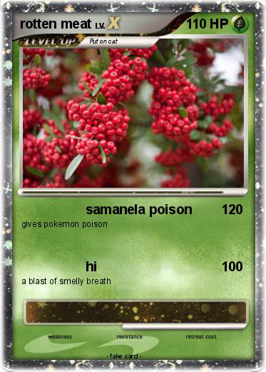 Pokémon poisonous berry - samanela poison - My Pokemon Card