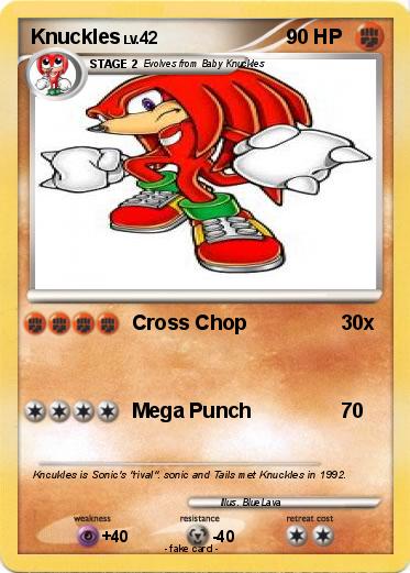 Pokémon Knuckles 155 155 - Cross Chop - My Pokemon Card