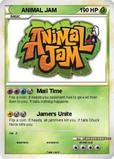 Pokémon ANIMAL JAM 6 6 - Mail Time - My Pokemon Card