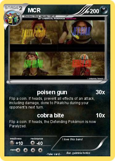 Pokémon MCR 9 9 - poisen gun - My Pokemon Card