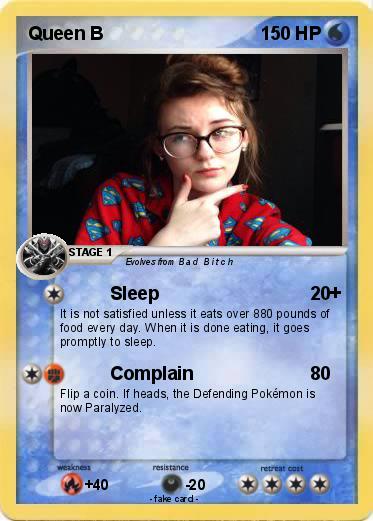 Pokémon Queen B 1 1 - Sleep - My Pokemon Card