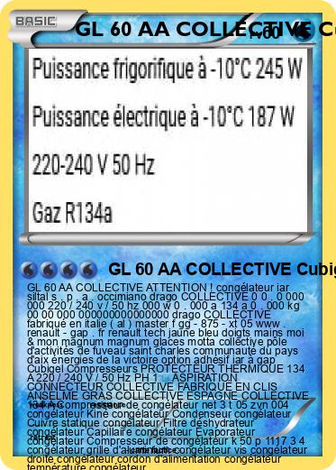 Pokémon GL 60 AA COLLECTIVE Cubigel 21 21 - GL 60 AA COLLECTIVE Cubigel ...