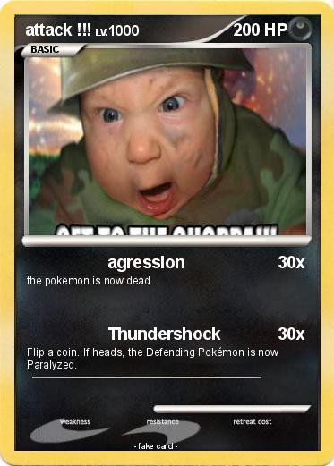 Pokémon attack 51 51 - agression - My Pokemon Card