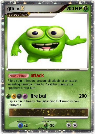 Pokémon gta 166 166 - attack - My Pokemon Card