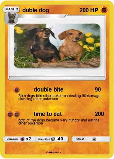Pokémon duble dog - double bite - My Pokemon Card