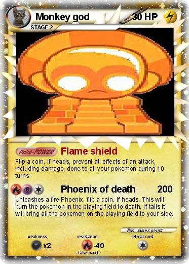 Pokémon Monkey god 4 4 - Flame shield - My Pokemon Card