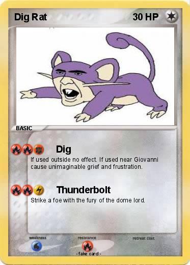 Pokémon Dig Rat - Dig - My Pokemon Card