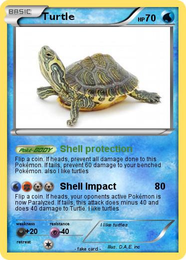 Pokémon Turtle 707 707 - Shell protection - My Pokemon Card