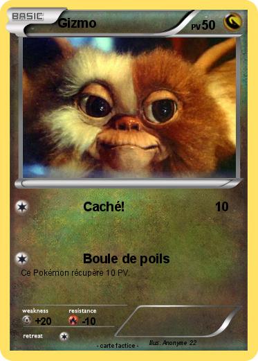 Pokémon Gizmo 276 276 - Caché! - Ma carte Pokémon