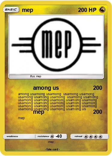 Pokémon mep 8 8 - among us - My Pokemon Card
