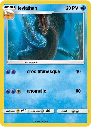 Pokémon leviathan 233 233 - croc titanesque - Ma carte Pokémon