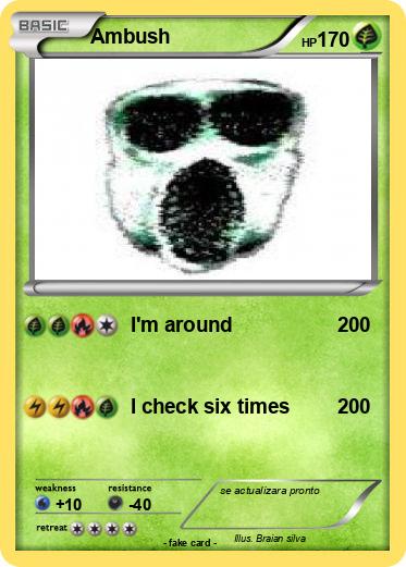 Pokémon Ambush 54 54 - I'm around - Mi carta pokémon