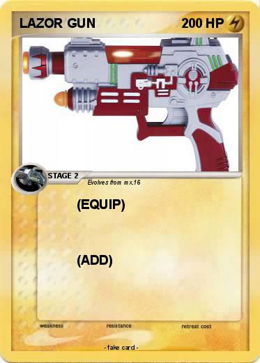 Pokémon LAZOR GUN - (EQUIP) - My Pokemon Card