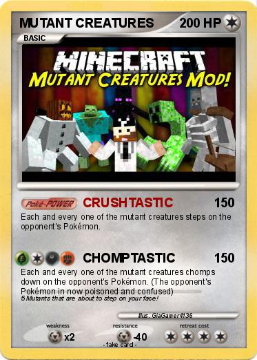 Pokémon MUTANT CREATURES 1 1 - CRUSHTASTIC - My Pokemon Card