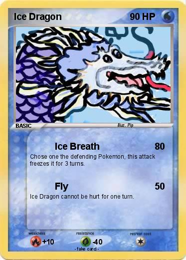 Pokémon Ice Dragon 185 185 - Ice Breath - My Pokemon Card