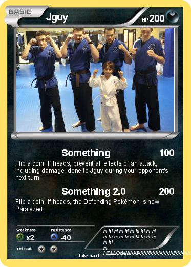Pokémon Jguy 1 1 - Something - My Pokemon Card