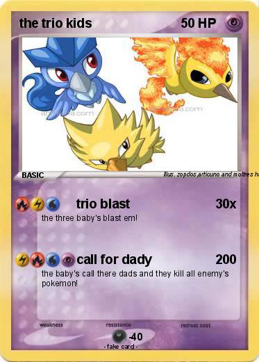 Pokémon the trio kids - trio blast - My Pokemon Card