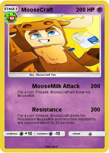 Pokémon MooseCraft 33 33 - MooseMilk Attack - My Pokemon Card